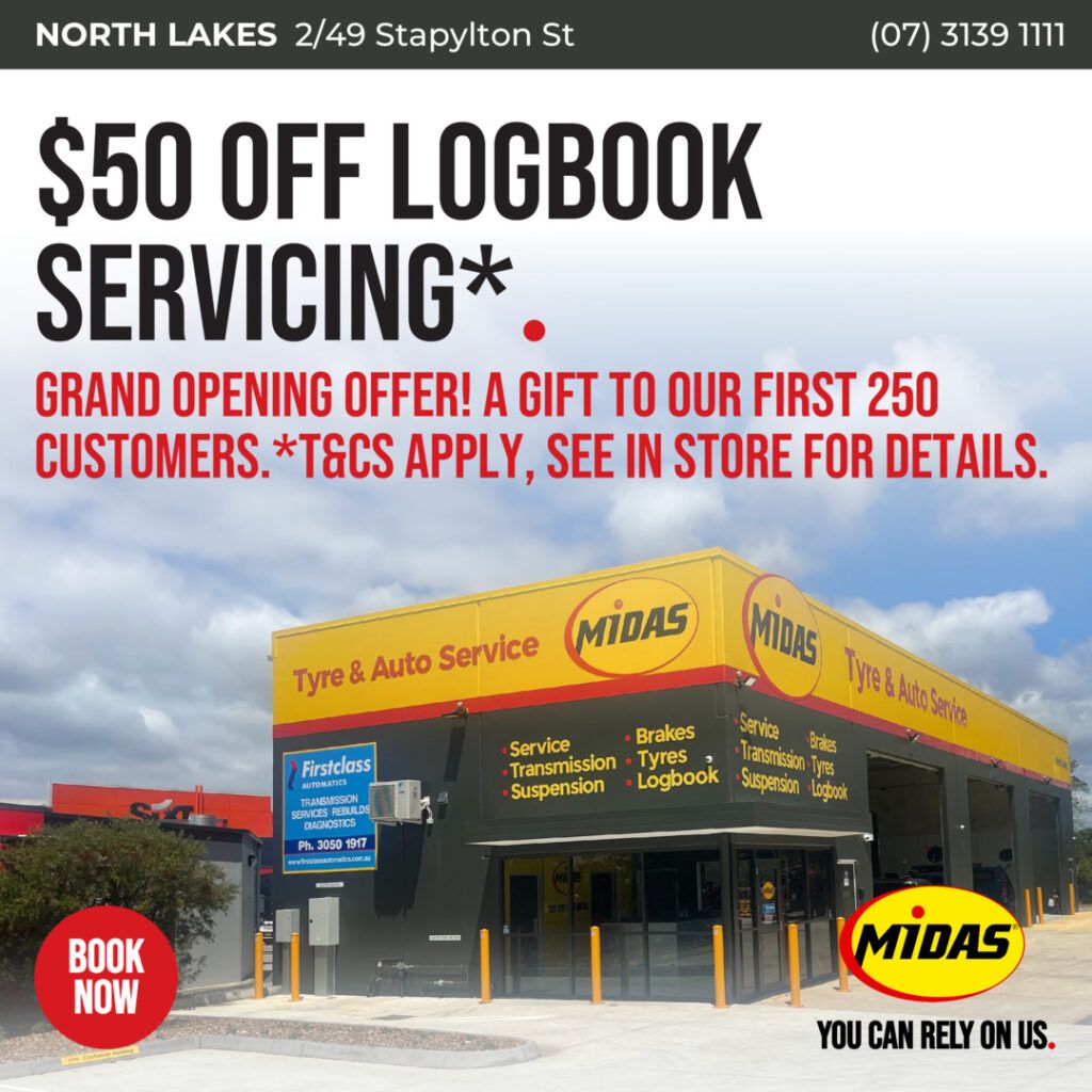Midas North Lakes Tyre & Auto Service | Logbook | 4WD | Brakes